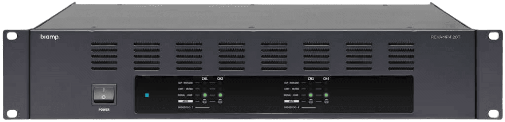 Biamp REVAMP4120T 4 Channel Class D Power Amplifier 4x, 120W - Future ...